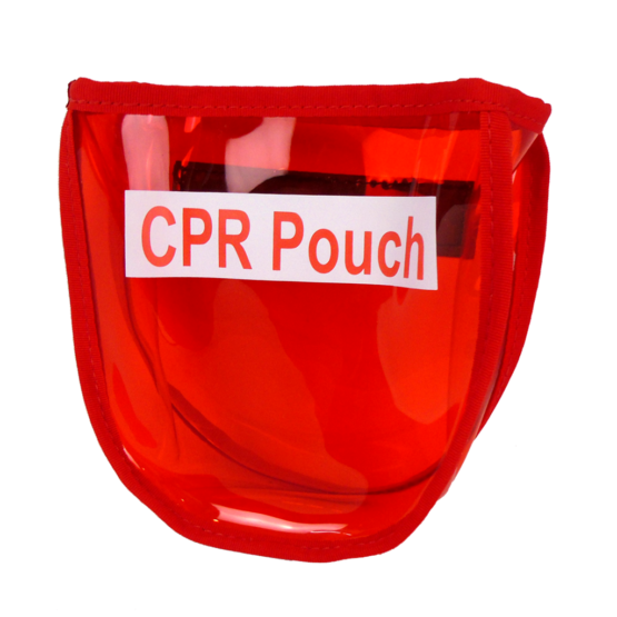 Red Clear CPR Pouch With Print - Openhouse Products