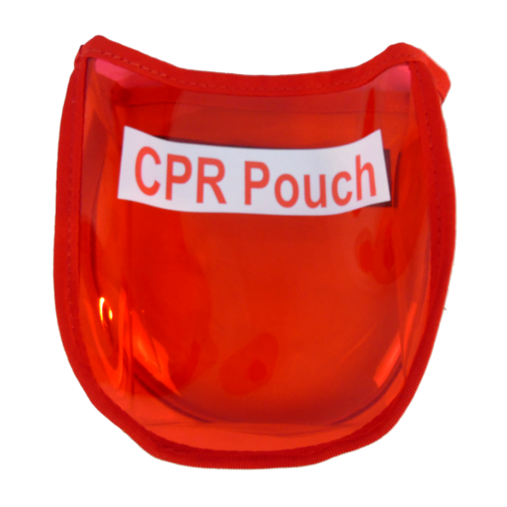 Red Clear CPR Pouch With Print - Openhouse Products