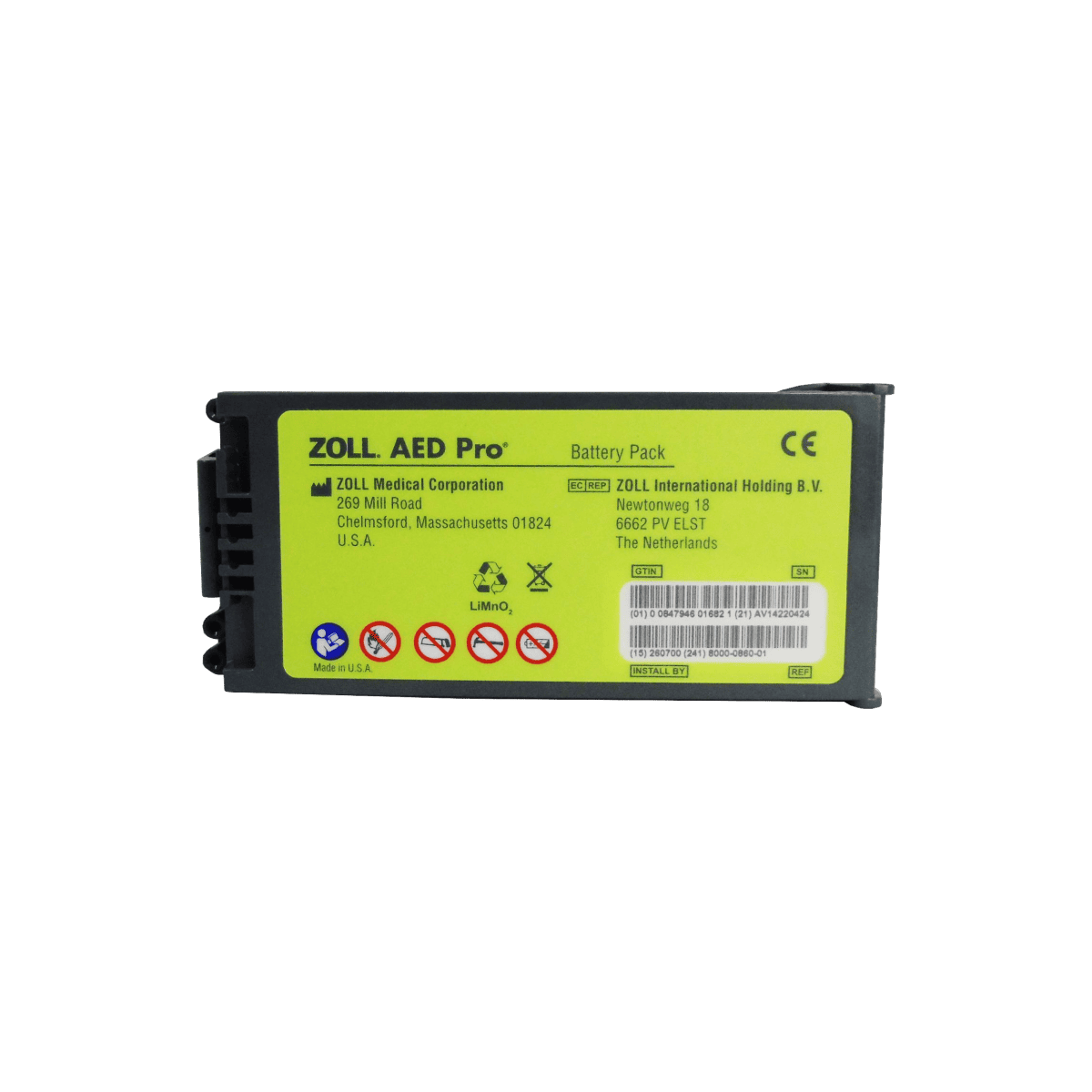 Zoll AED Pro Non-Rechargeable Lithium Battery